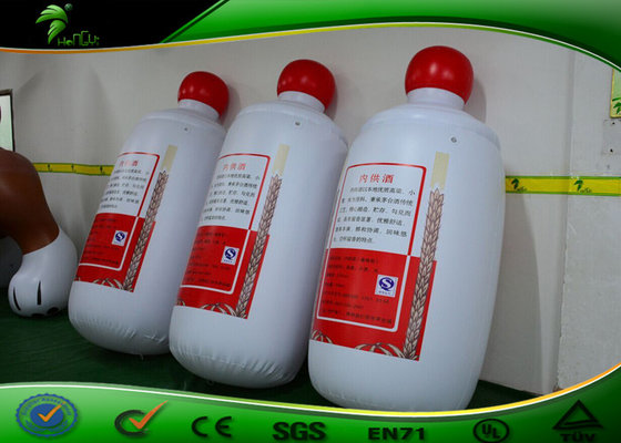 Inflatable Advertising Balloons , 1.9m Inflatable Wine  Bottle , Promotional PVC Inflatable Helium Bottle