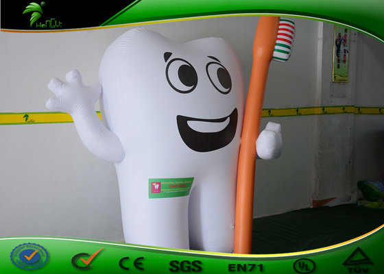 Giant Inflatable Tooth With toothbrush / Inflatable Teeth Shape