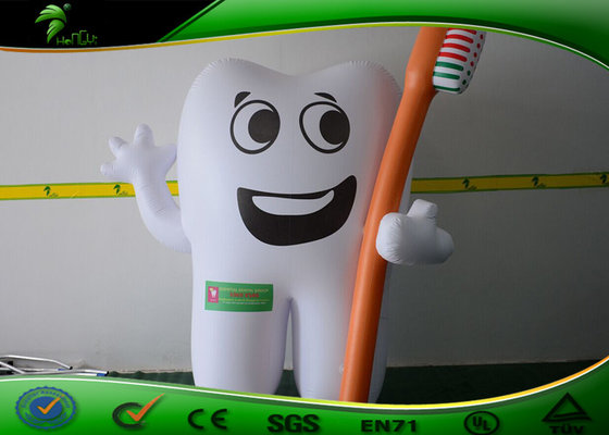 Giant Inflatable Tooth With toothbrush / Inflatable Teeth Shape