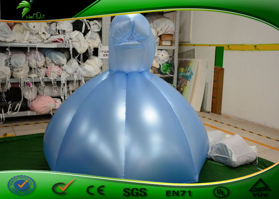 Inflatable Light Blue Dress / 1.5m Tall Inflatable Shapes Skirt For Party Activity