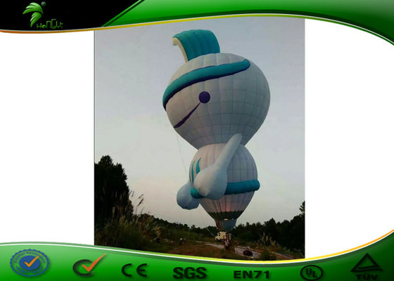 Inflatable Advertising Balloons , Inflatable Cartoon Hot Air Balloon , Inflatable White Helium Balloons With Logo