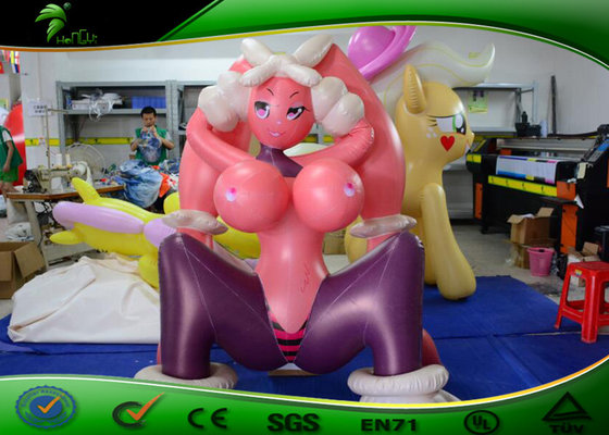 Customized Inflatable Red Sexy Girl / Sex Inflatable Bunny Doll Cartoon