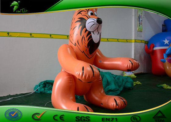 Custom Inflatable Yellow Lion Shape Inflatable Cartoon Animals Model