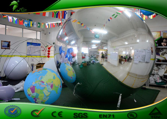 Custom Silver PVC Inflatable Advertising Balloons For Party / Exhibitions