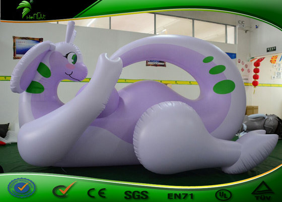 Laying Inflatable Sexy Dragon Toy , Purple Inflatable Dragon For Decoration