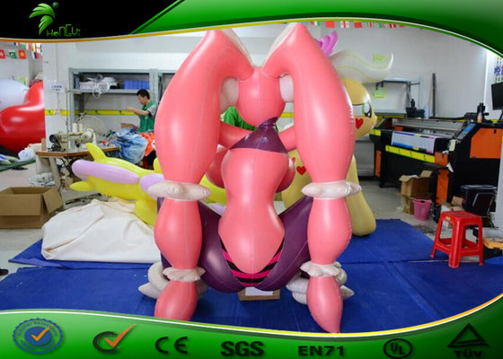 Sex Cartoon Inflatable Girl / Gaint Inflatable Pink Sexy Girl For Sale