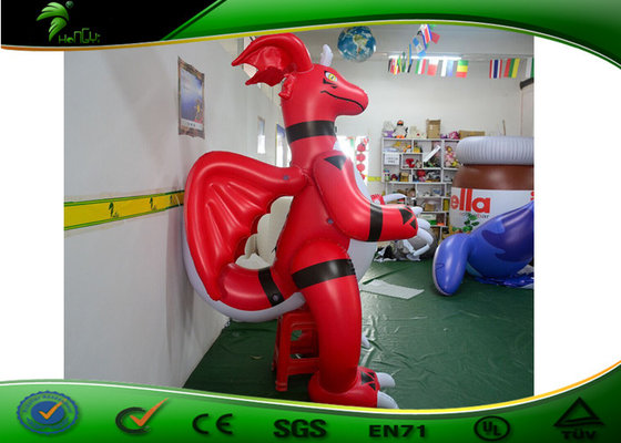 PVC  Inflatable Red Dragon For Party , Inflatable Dragon Costume For Activity