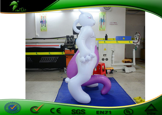 Inflatable Cartoon Characters , 2m Tall Inflatable Character Mewtwo , Superior PVC Inflatable Mewtwo For Events