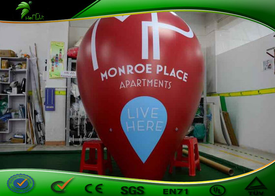 Helium Love Inflatable Advertising Balloons Red For Sports Stadiums / Special Events