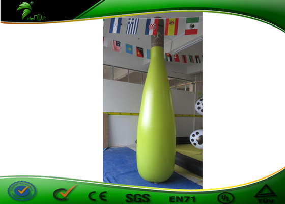 Yellow Beer Bottle Inflatable Advertising Balloons Promotional PVC Durable