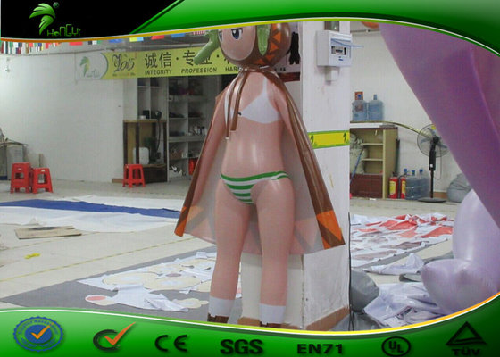 Stand Sexy Inflatable Cartoon Shape Blloon , 1m Tall Inflatable Sexy Girl With PVC