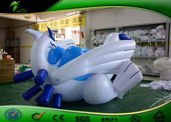 Custom Inflatable Cartoon Characters / Inflatable Animal​ Dragon Toys Blue