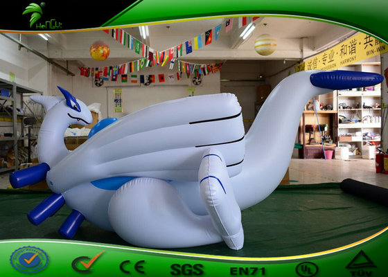 Custom Inflatable Cartoon Characters / Inflatable Animal​ Dragon Toys Blue