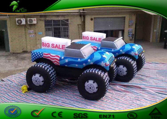 Customized Inflatable Car Shapes / Giant Inflatable Car Model Balloon For Advertising