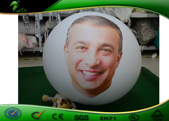 Promotional Inflatable Advertising Balloon Printing With Smile Head Profiles