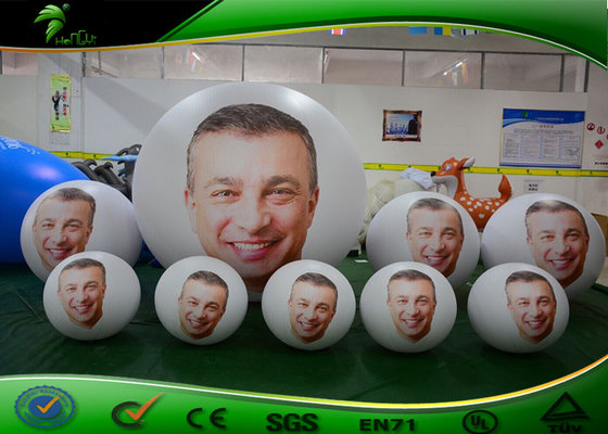 PVC Inflatable Advertising Balloons / Inflatable Helium Balloon With Printing