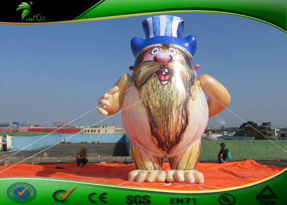 Giant Inflatable Cartoon Characters Advertising Inflatable Grandpa Snowman