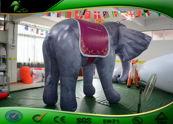 Inflatable Giant Elephant Cartoon Grey Color Amazing 3.5m For Advertising Activity