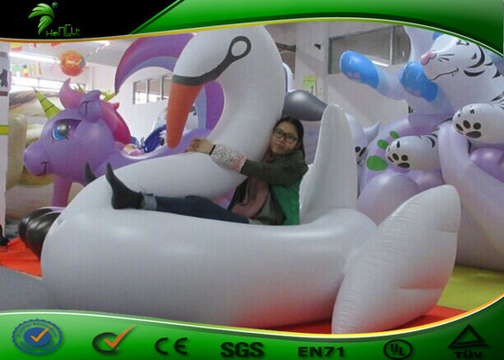 PVC Lovely Inflatable Water Toys Floating White Swan For Holiday Celebrations
