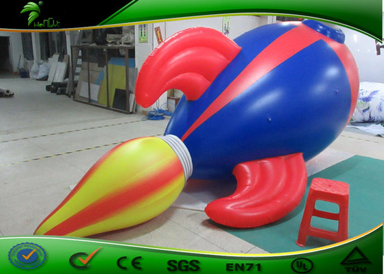 Outdoor Inflatable Airship Change Color / 3m Long Inflatable Balloon For Advertising