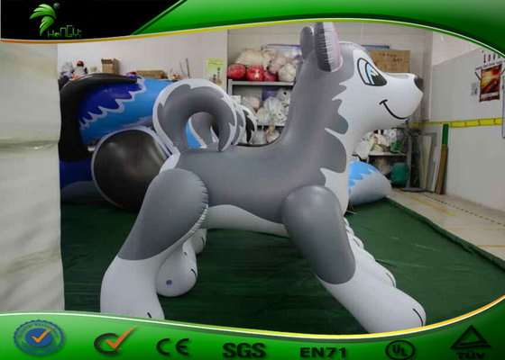Inflatable Advertising Husky Dog , Qute Anime Christmas Inflatable Animal Dog