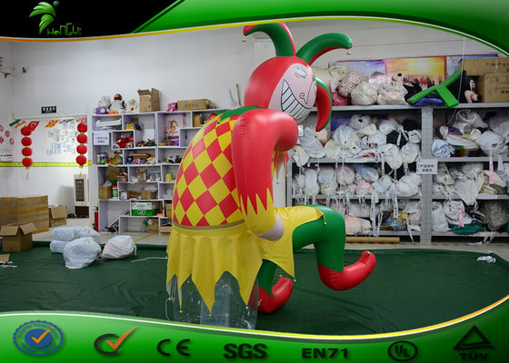 Inflatable Clown Cartoon With Tummy , Outdoor Inflatable Helium Clown For Advertising