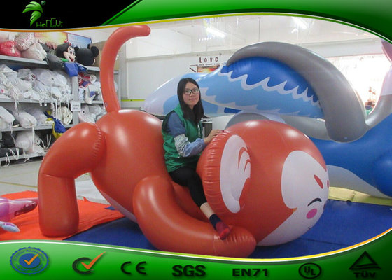 2m Long Lovely Inflatable Monkey With Tummy , PVC Mascot Helium Advertising Balloons