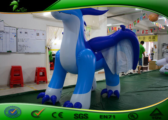 Waterproof Giant Inflatable Toothless Dragon Cartoon Blue 2 - 3 Years Warranty