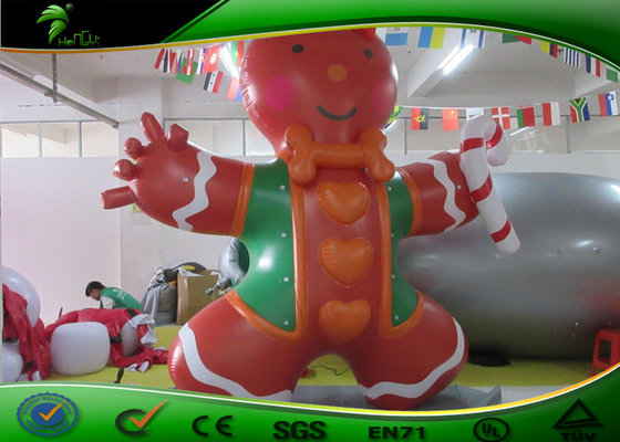Stronger PVC Inflatable Cartoon Characters 3m Tall Inflatable Shaped Biscuit Man