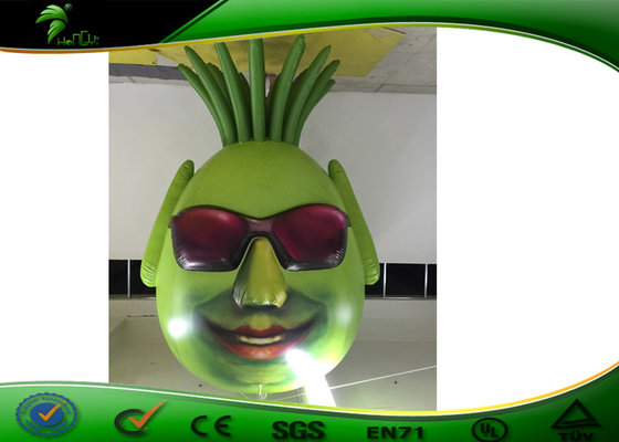 Cute Floating Inflatable Advertising Balloons Plant Head Shaped For Events