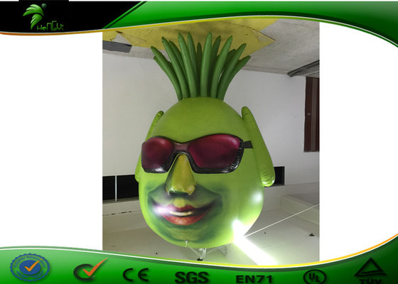Cute Floating Inflatable Advertising Balloons Plant Head Shaped For Events