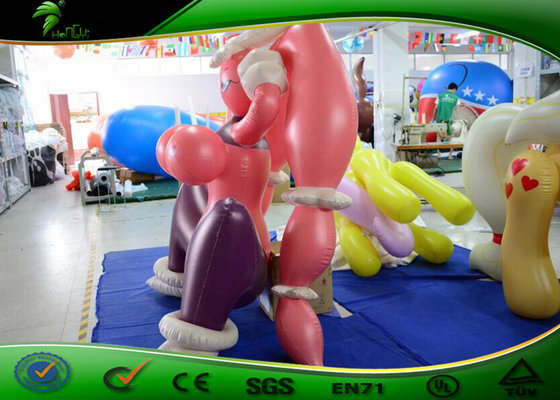 Customized SPH Inflatable Shapes Sexy Girl For Adult PVC 0.4mm Logo Printings