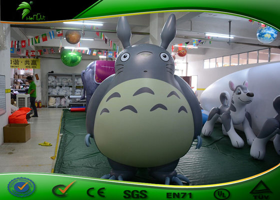 Advertising Inflatables Blow Up Model 2m Tall Cat Totoro Shaped With Smile