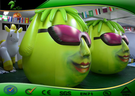 Head Shape Inflatable Advertising Balloons / Helium Balloons Customized for Parade
