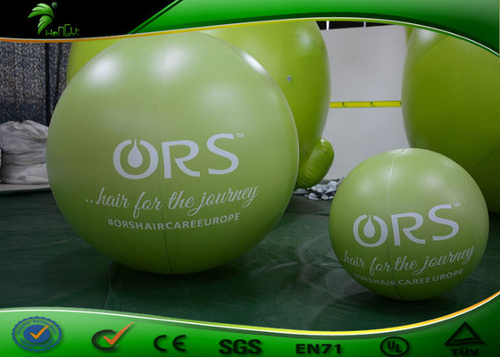Durability Green Inflatable Advertising Balloons For Rental PVC / Oxford Material