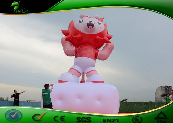 ROHS Giant Red Inflatable Lion Outdoor Mascot Animal Inflatable Toys For Kids