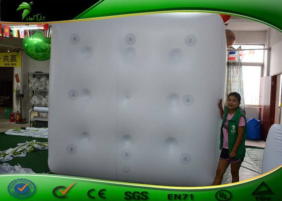 PVC Floating Cube Inflatable Advertising Balloons Red / Green / Blue / White