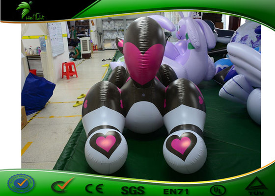 Double Layer Sexy Inflatable Cartoon Characters 3.5m Long Lying Dragon Shaped