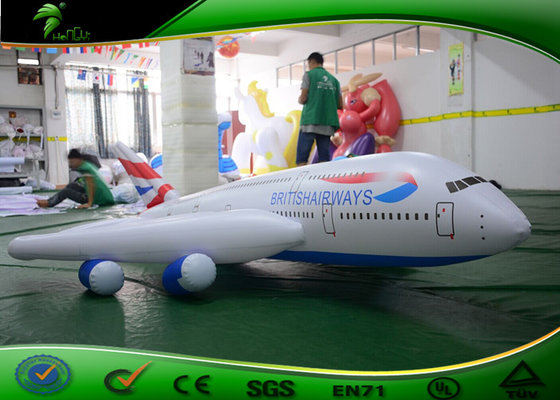 Colorful LED Inflatable Rc Blimp / Airplane Full Printing 3m Long Flying Toy For Kids