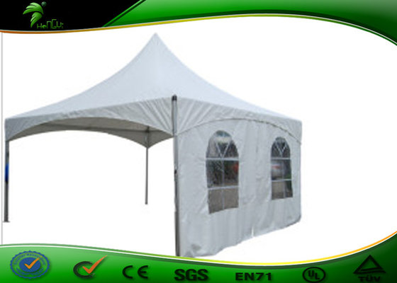 3 * 3M Outdoor White Folding Canopy Tent Durable Windproof For Trade Show / Wedding