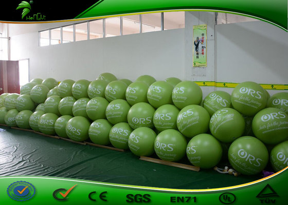 UV Printing Inflatable Advertising Balloons Green Inflatable Helium Balloon