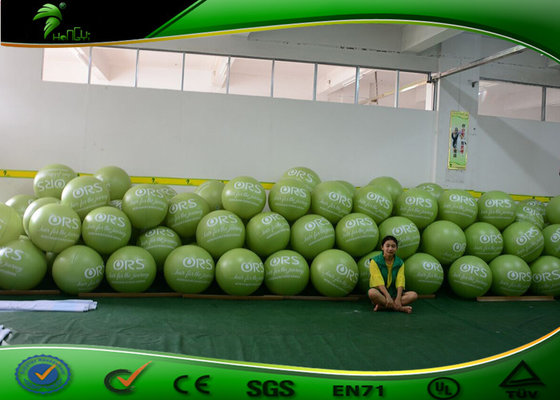 UV Printing Inflatable Advertising Balloons Green Inflatable Helium Balloon