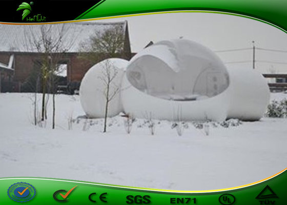 CE PVC Bubble Inflatable Yard Tent Transparent Camping Tent With 2 Tunnels