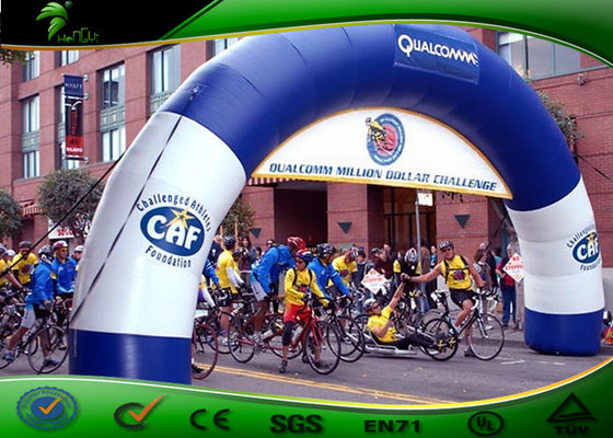 Semi Circle Inflatable Archway / Inflatable Finish Arch For Outdoor Racing Event
