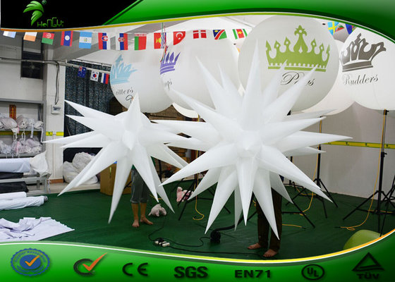 Party Decoration Inflatable Star Shape Model Balloon With LED Lighting ROHS