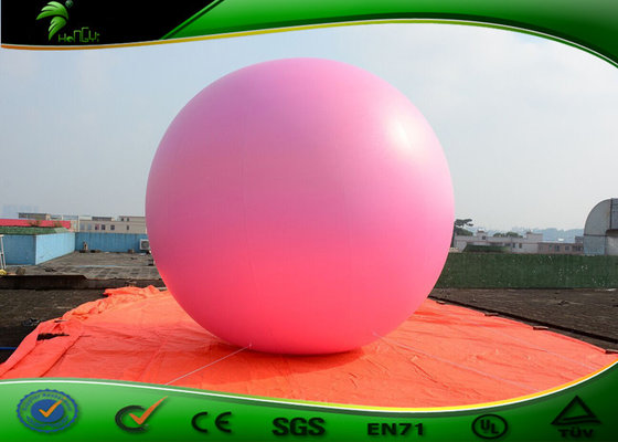 PVC Pink Inflatable Giant Balloon / Inflatable Advertising Helium Balloons For Events