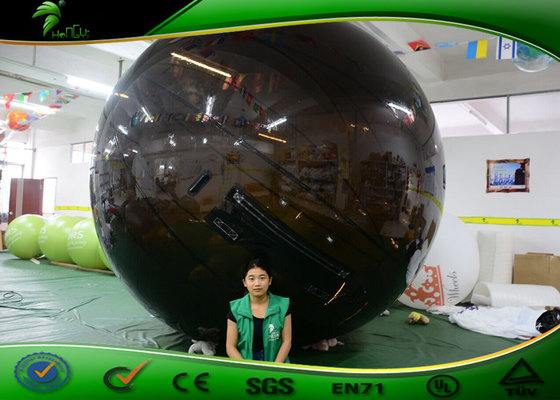 Customized Giant Inflatable Water Toys Black Water Walking Balloon PVC Material