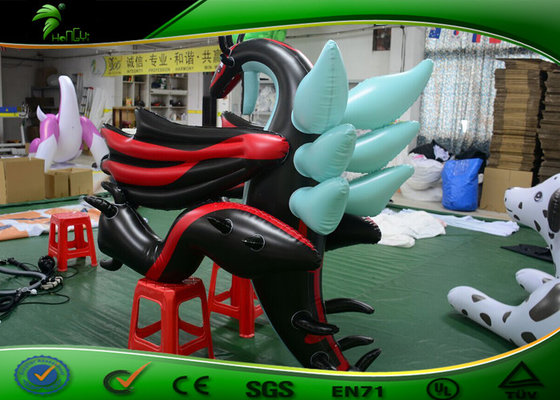 3m Long Animal Inflatable Cartoon Characters Biped Flying Dragon For Party