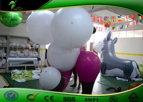 Big Boobs Purple Fox Shaped Inflatable Balloon With SPH Double Pvc 0.4mm Layers