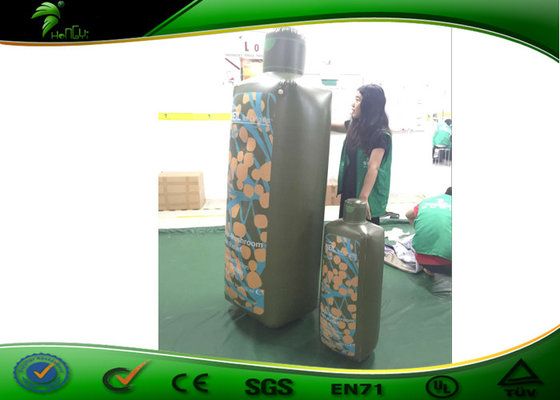 Customized Inflatable Advertising Balloons Bottle Shaped PVC / TPU / Oxford Cloth